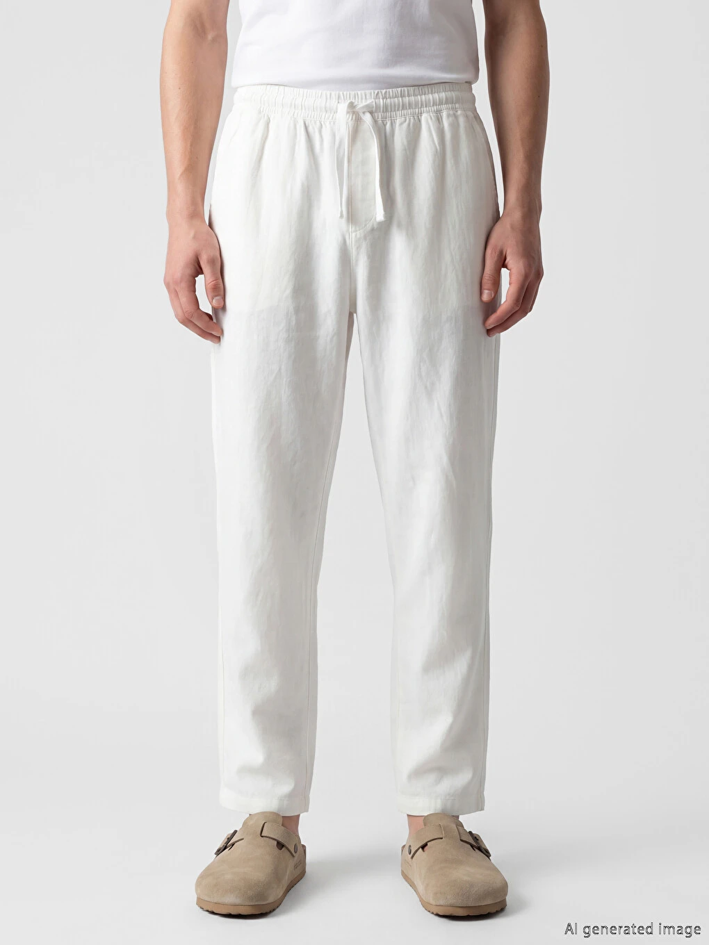 XSIDE Loose Fit Muške Pantalone Izgleda Lana
