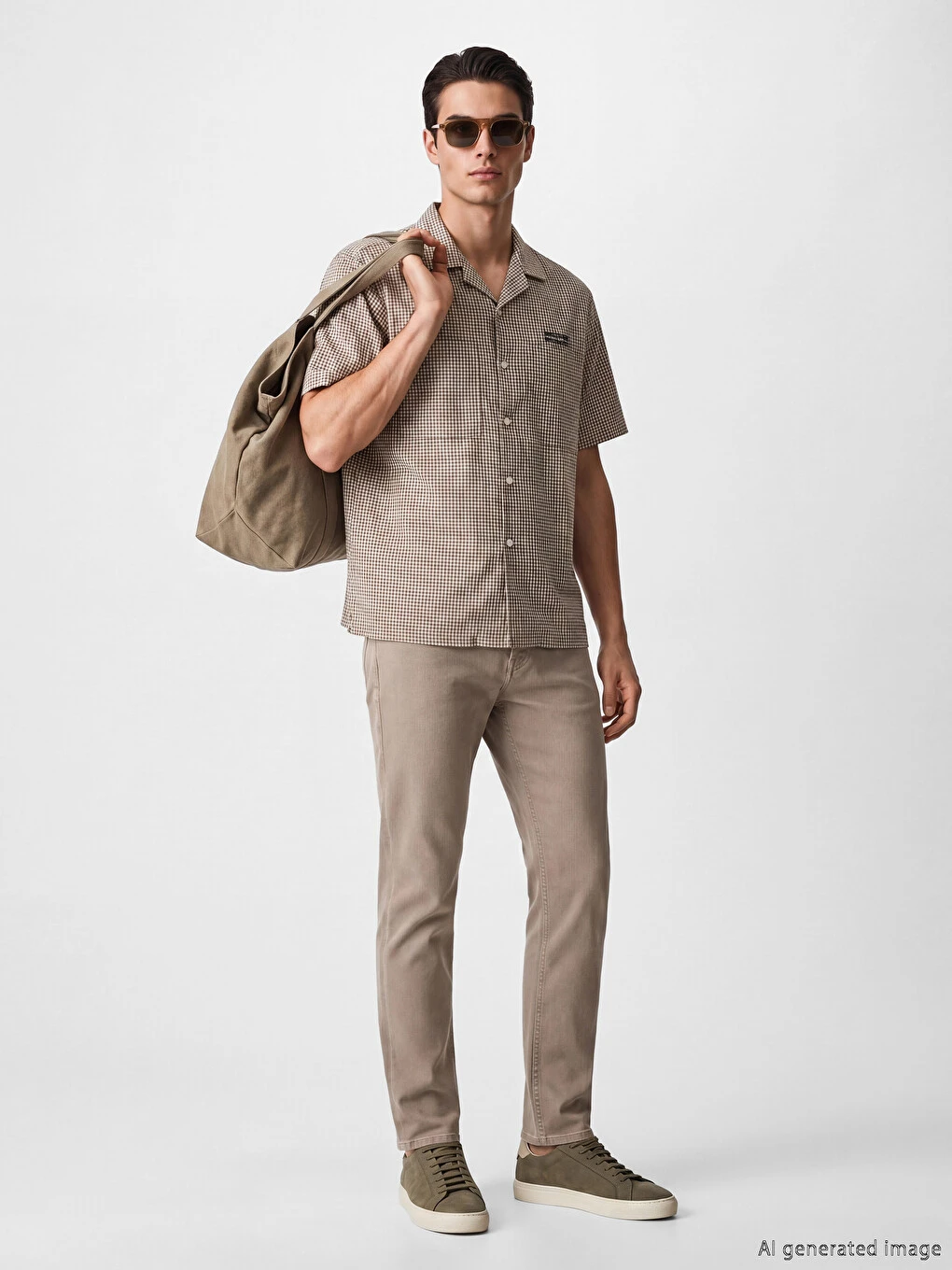 XSIDE Loose Fit Karirana Muška Košulja