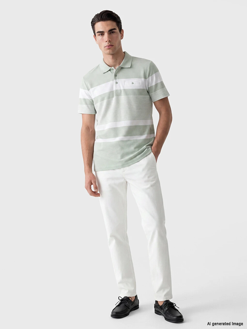 LCWAIKIKI Classic Polo Prugasta Muška Pike Majica