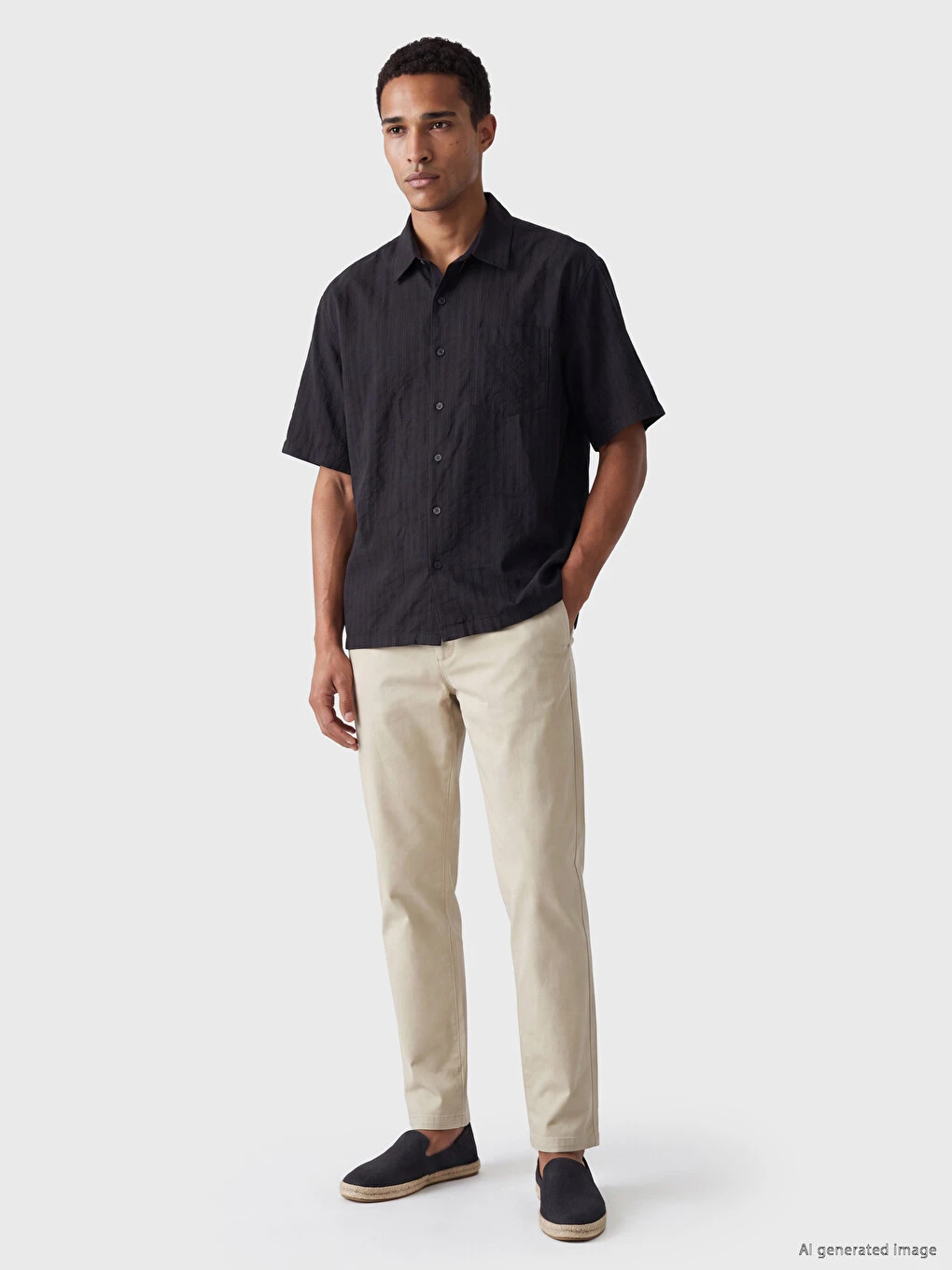 LCW Vision Regular Fit Prugasta Muška Košulja