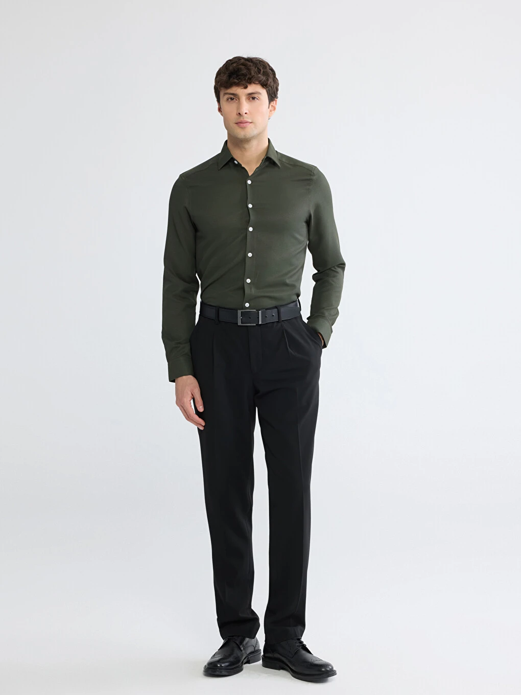 LCW BUSINESS Slim Fit Dobby Muška Košulja