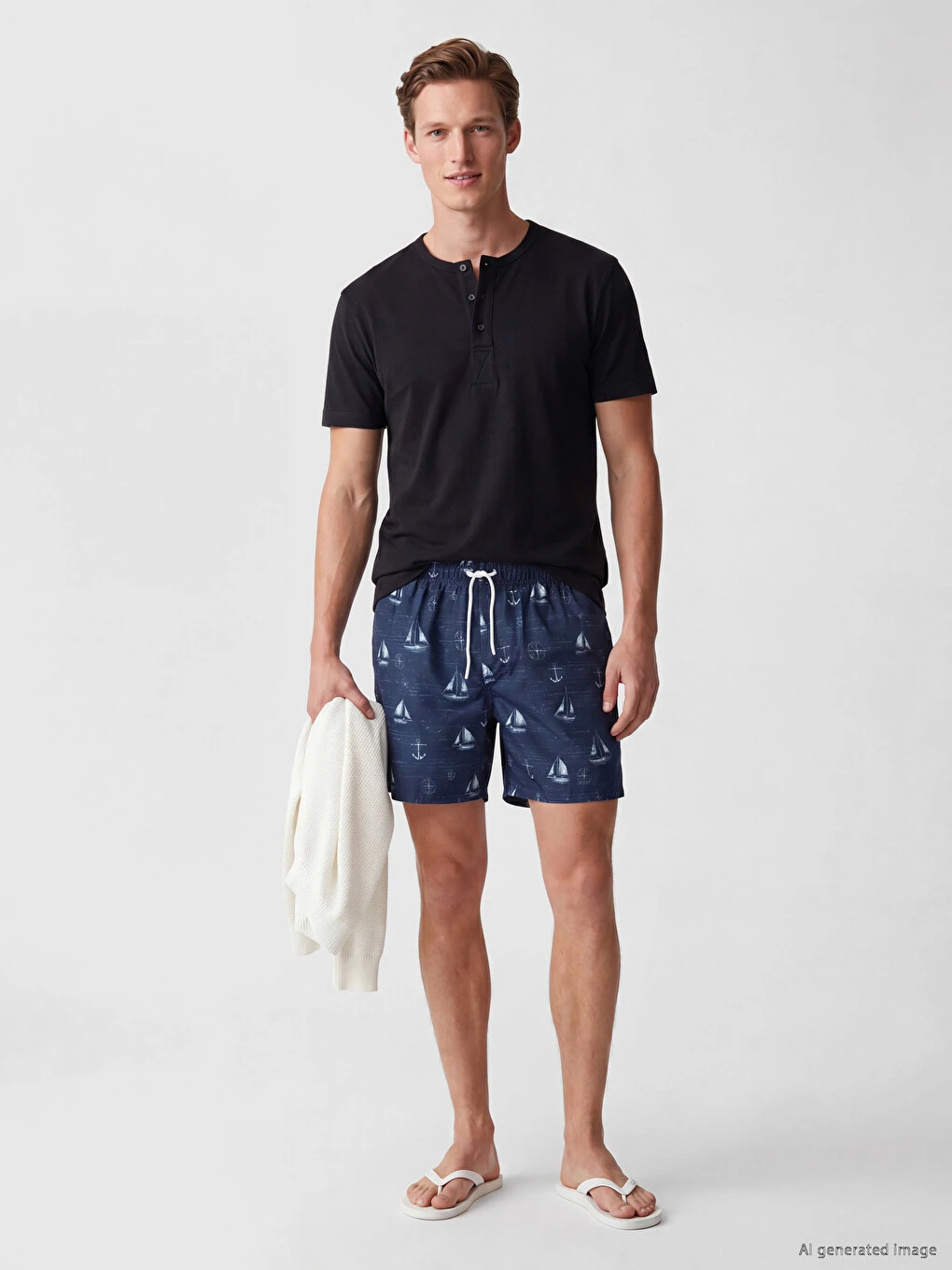 LCW SWIMWEAR Kratak Šorts Za Kupanje Sa Uzorkom Za Muškarce