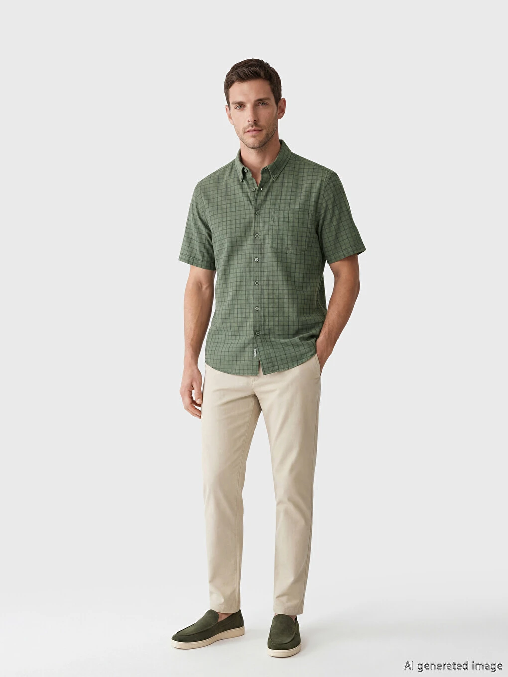 LCWAIKIKI Classic Regular Fit Karirana Muška Košulja