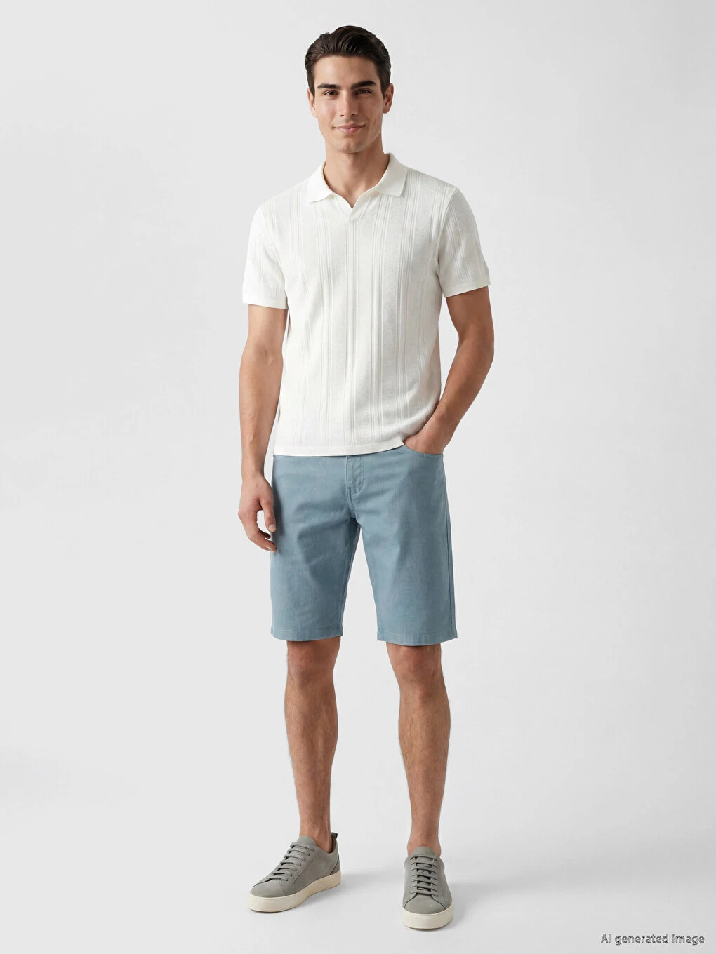 LCWAIKIKI Classic Slim Fit Gabardin Muški Šorts