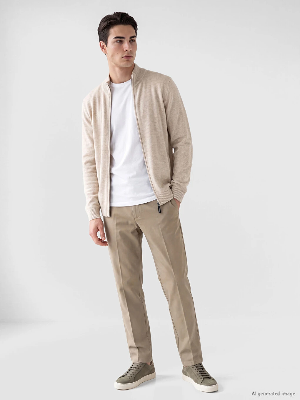 LCWAIKIKI Classic Regular Fit Muški Trikotažni Kardigan Polu-rolka