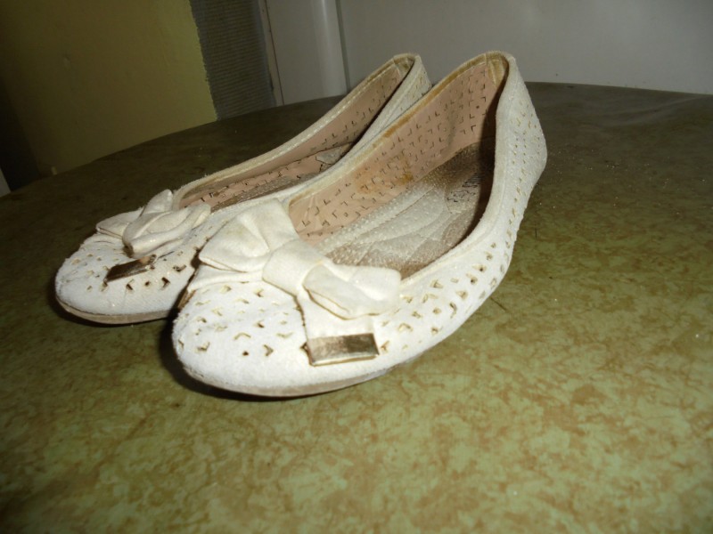 KOŽNE BALETANKE MARKE *ELLY SHOES*, BEŽ, VEL. 38