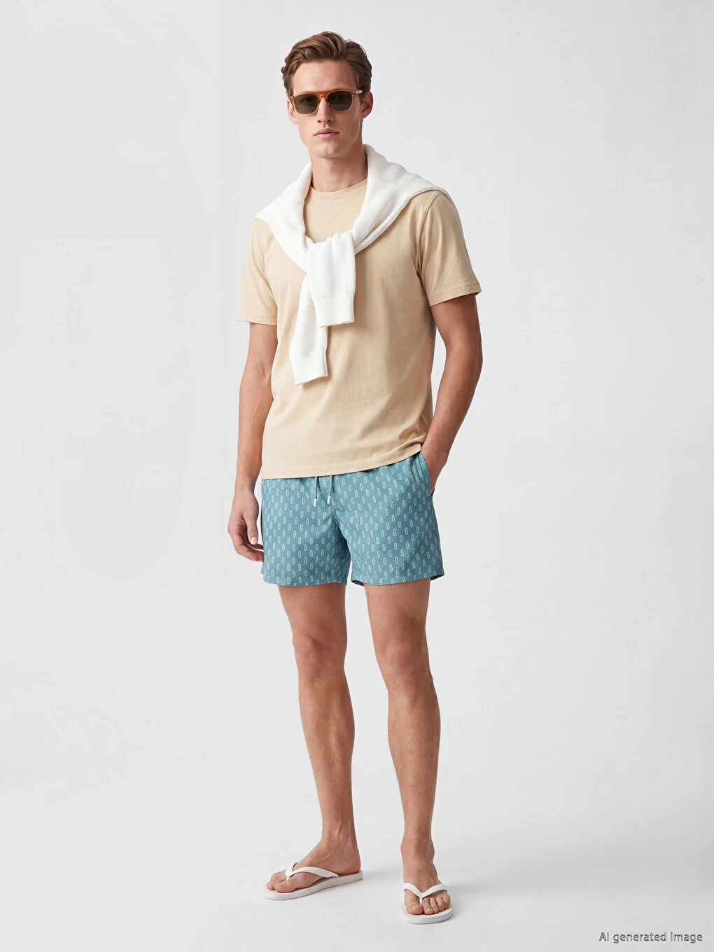 LCW SWIMWEAR Kratak Dezeniran Muški Šorts Za Kupanje