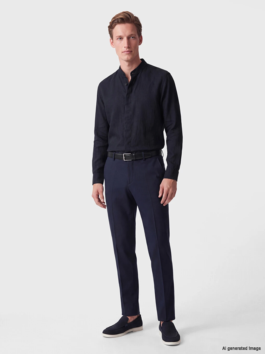 SOUTHBLUE Regular Fit %100 Lan Muška Košulja