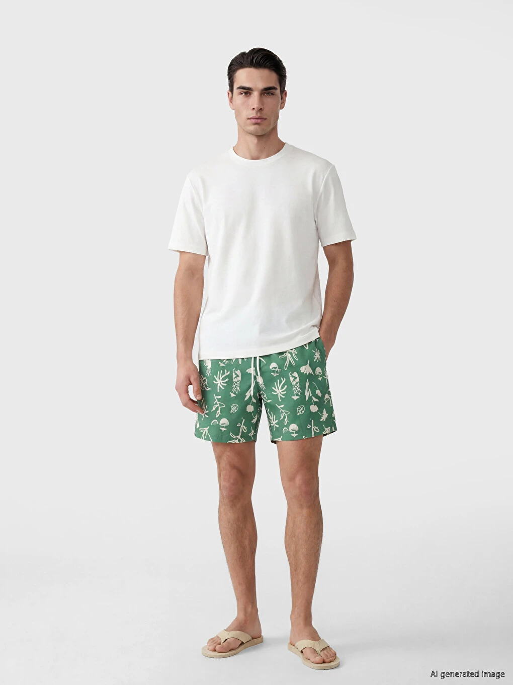 LCW SWIMWEAR Kratak Šorts Za Kupanje Sa Dezenom Za Muškarce