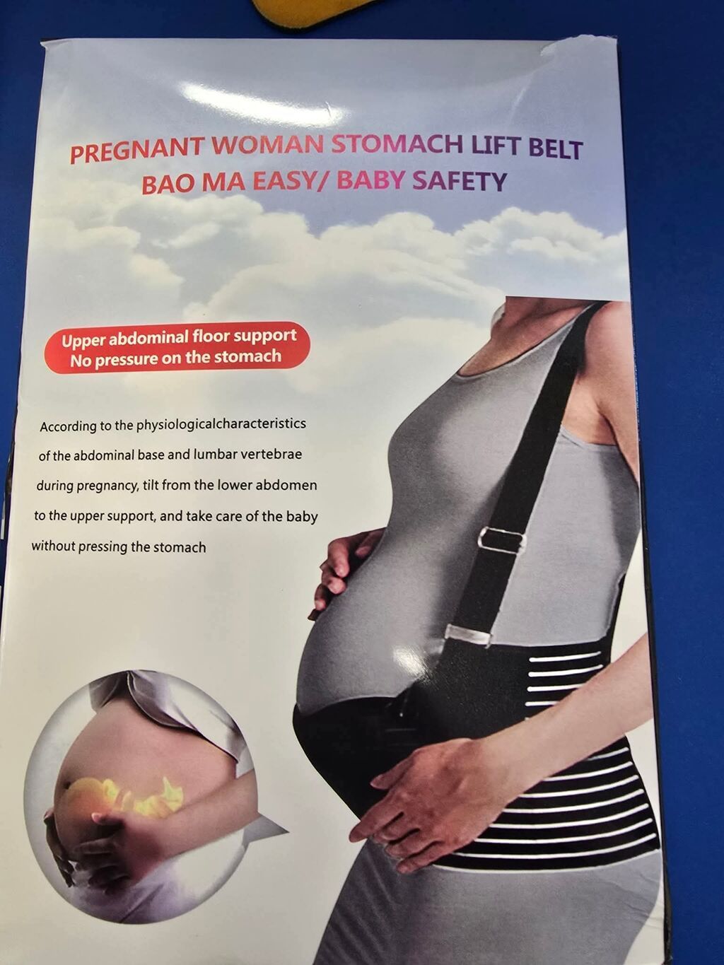 Trudnički pojas za podizanje stomaka – BAO MA EASY / Baby Safety
