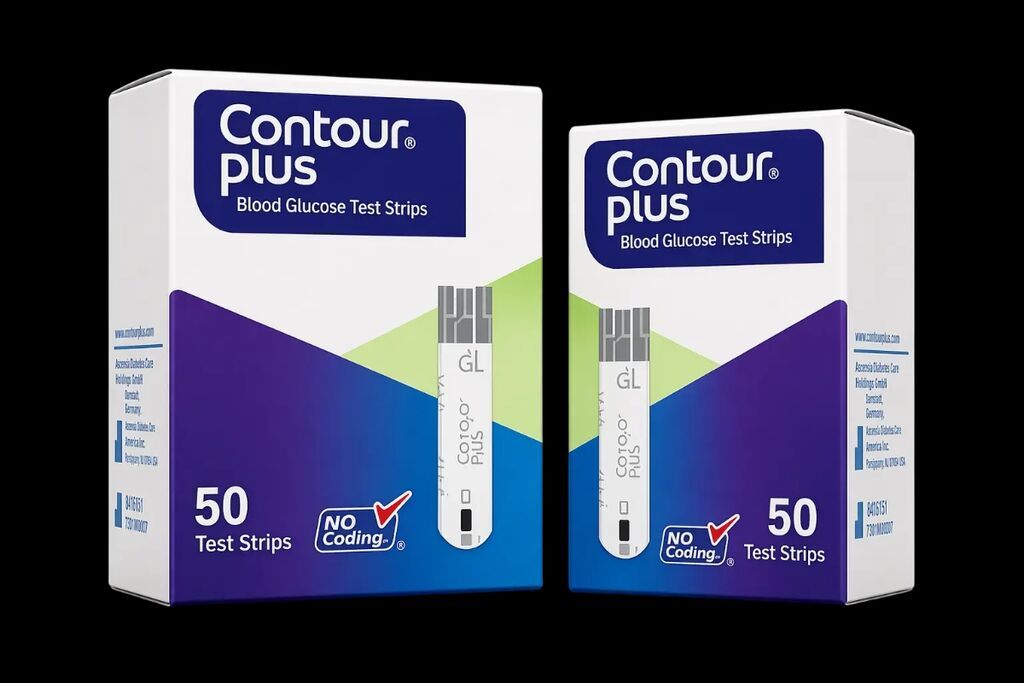 Contour Plus test trake za merenje glukoze u krvi. - Pakovanje: 50