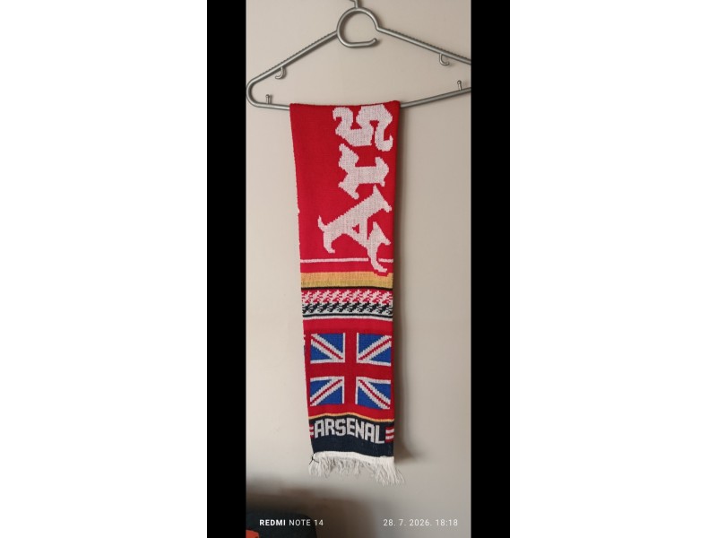 Retro šal FC Arsenal London....