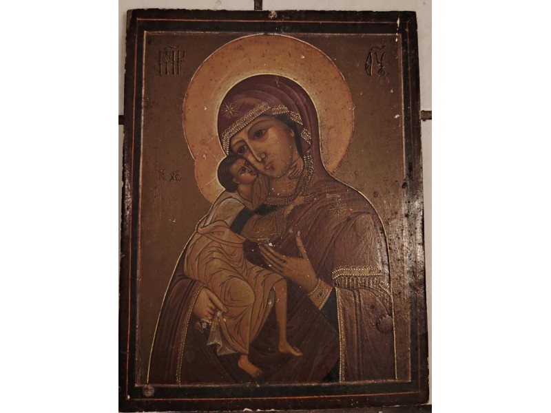Stara pravoslavna ikona – Bogorodica sa Hristom