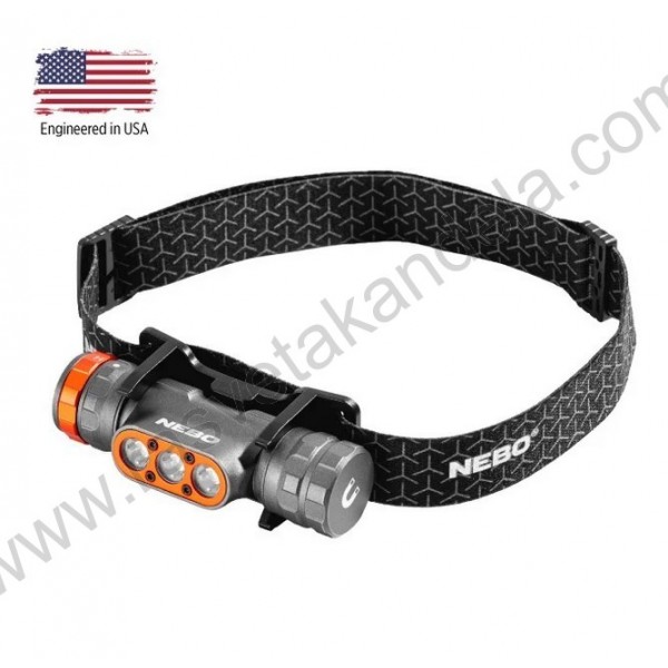 Naglavna punjiva LED lampa NEBO TRANSCEND 1500