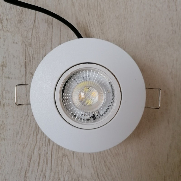 LED rozetna usmeriva 5W NORA PRO-5 3CCT 3000-6400K bela