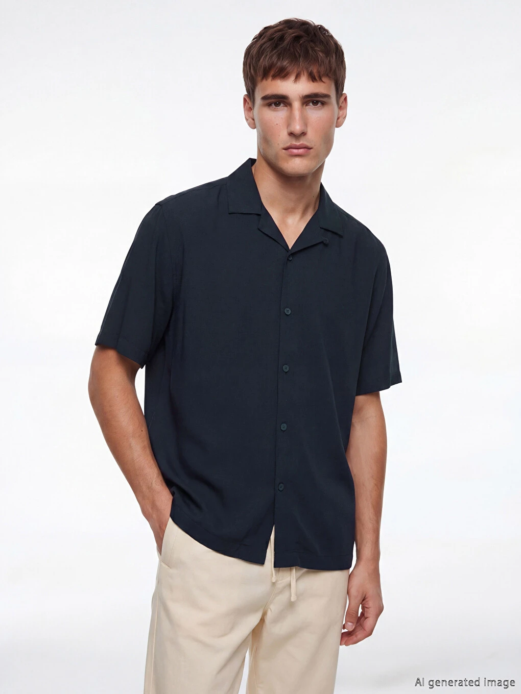 LCW Vision Regular Fit Dobi Muška Košulja