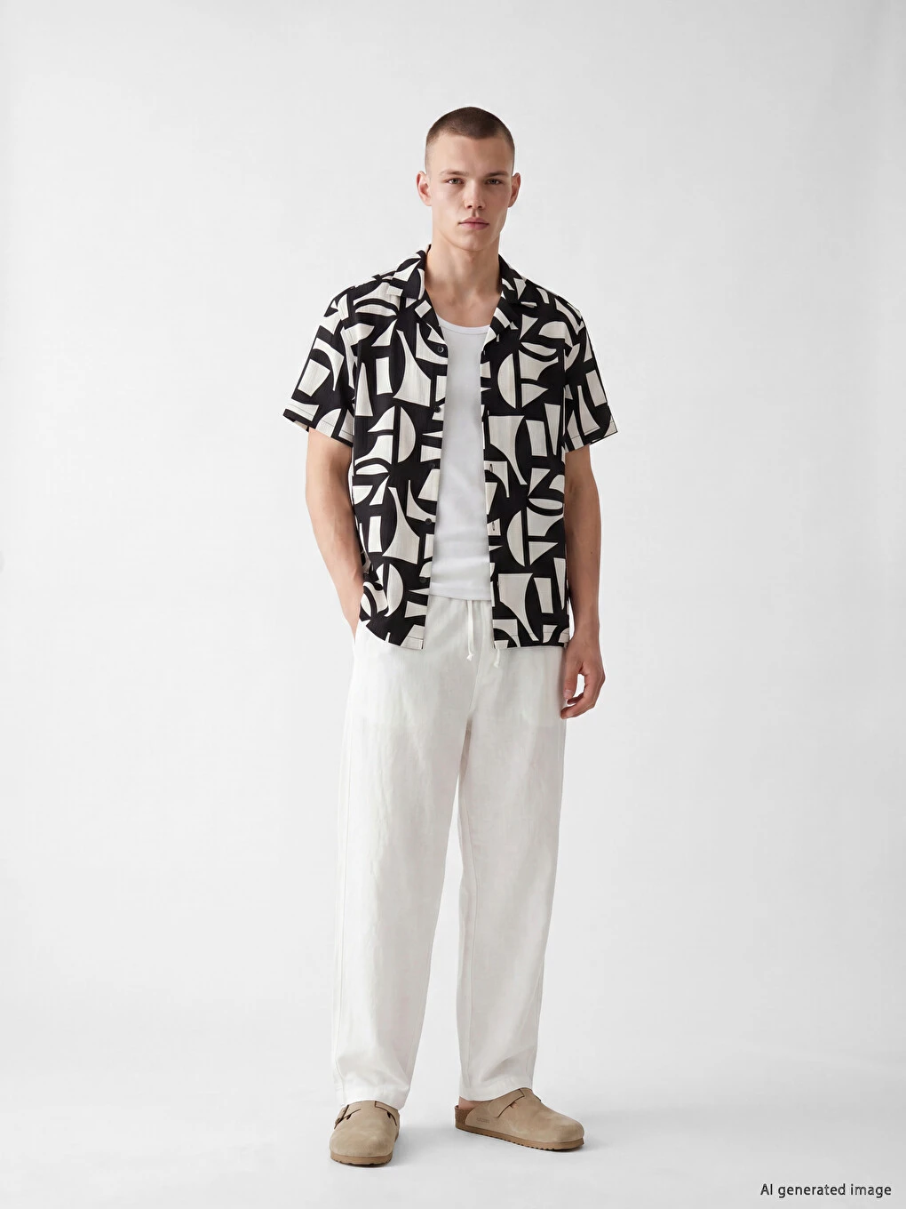 LC WAIKIKI Regular Fit Dezenirana Dobi Muška Košulja