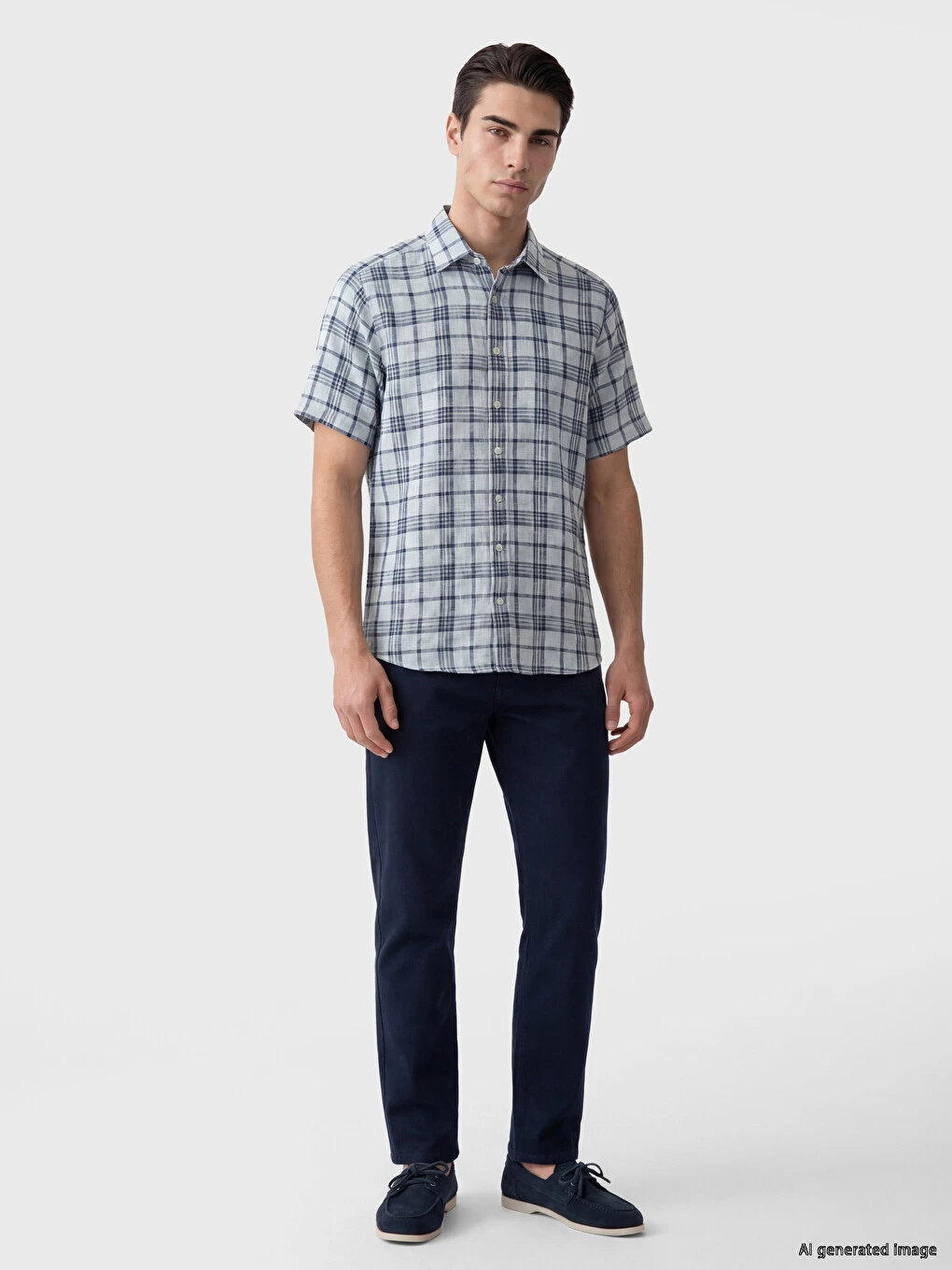 LCWAIKIKI Classic Regular Fit Karirana Dobi Muška Košulja
