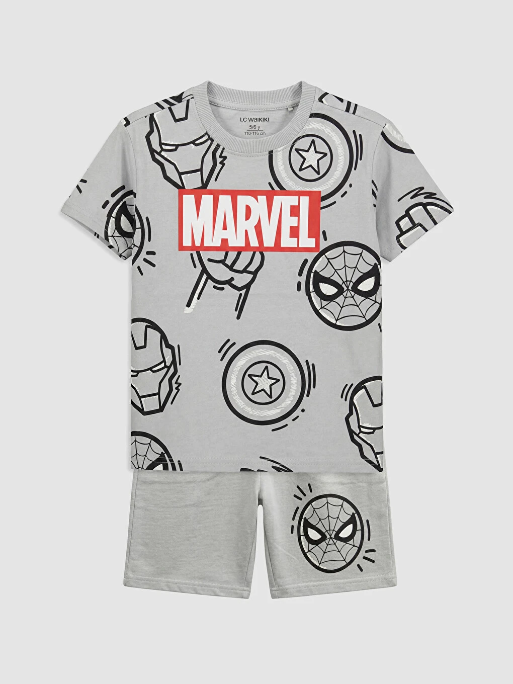 LCW Kids Licencirani Avengers Štampani Komplet Za Dečake