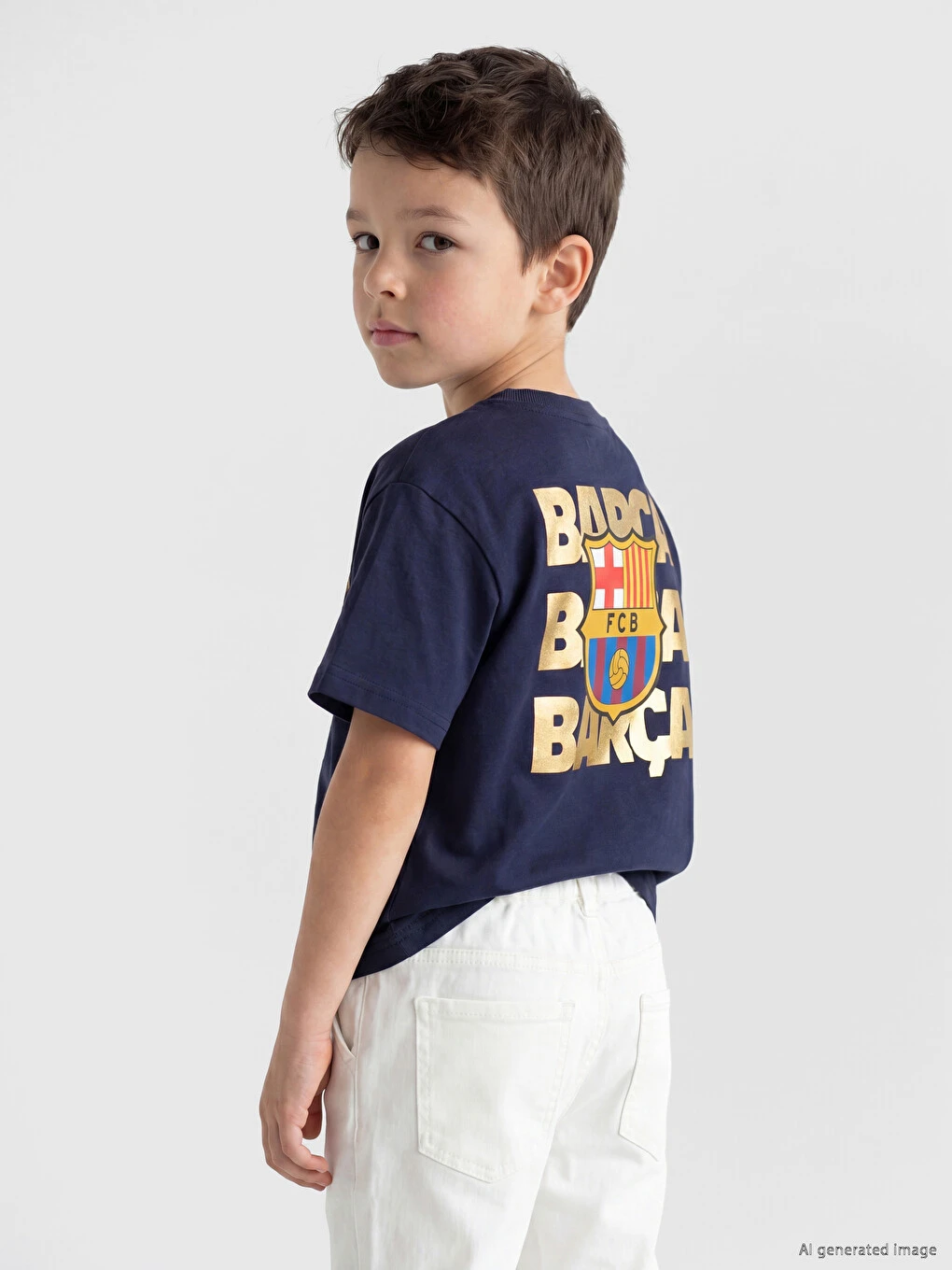 LCW Kids Fc Barcelona Štampana Dečija Majica