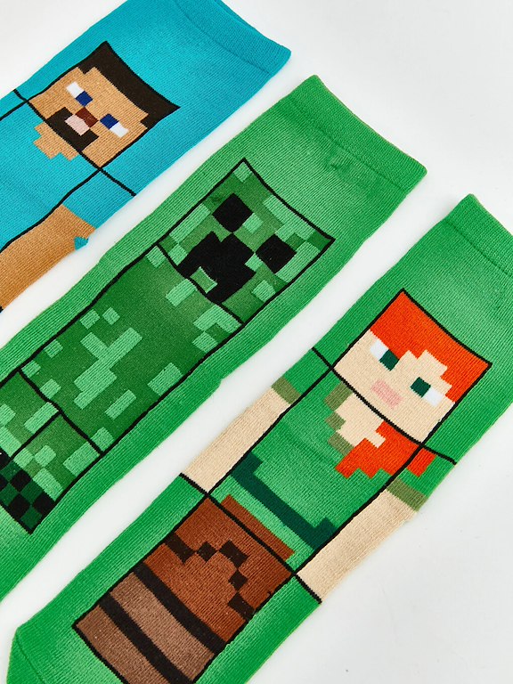 LCW Kids Minecraft Dečije Čarape Do Gležnja 5 Komada