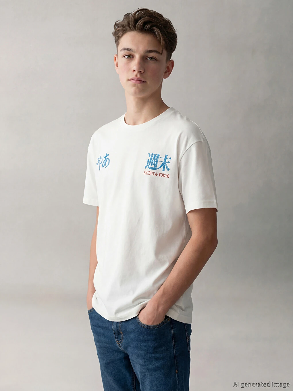 LCW Kids Majica Kratkih Rukava Sa Okruglim Izrezom Tokyo Za Dečake Sa Štampom