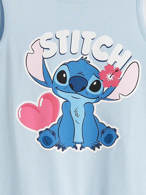 LCW Kids Stitch Štampana Haljina Za Devojčice Sa Naborima