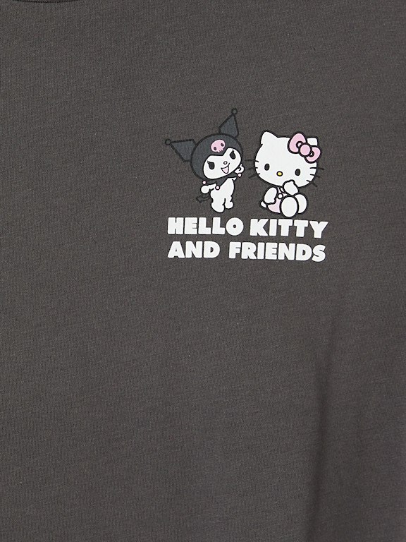 LCW Kids Hello Kitty Licencirana Majica Za Devojčice Sa Okruglim Izrezom