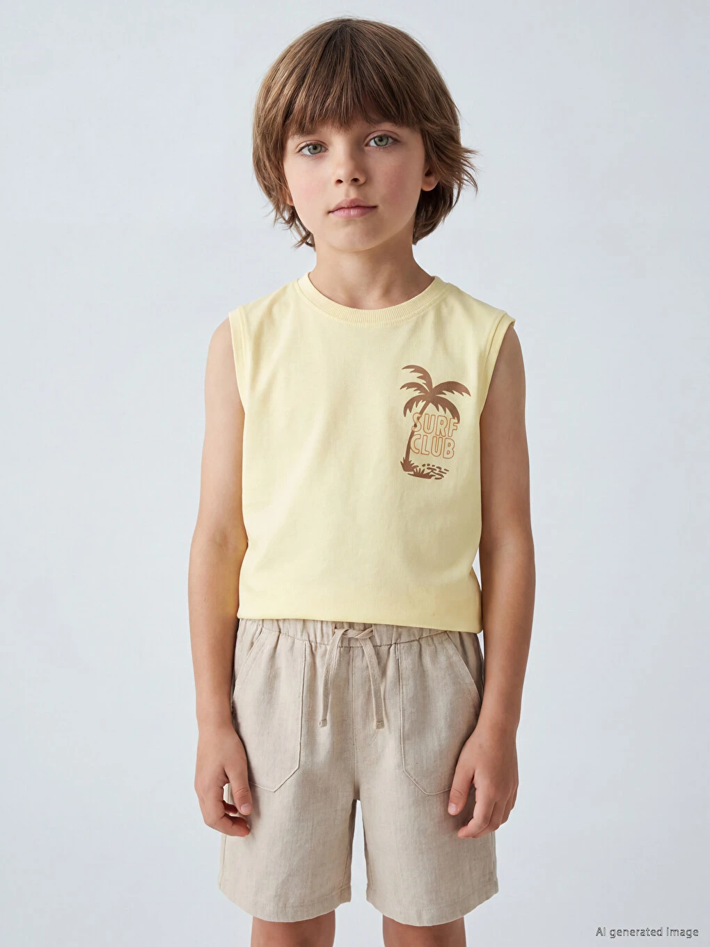 LCW Kids Top Majica Za Dečake Sa Dezenom Palmi