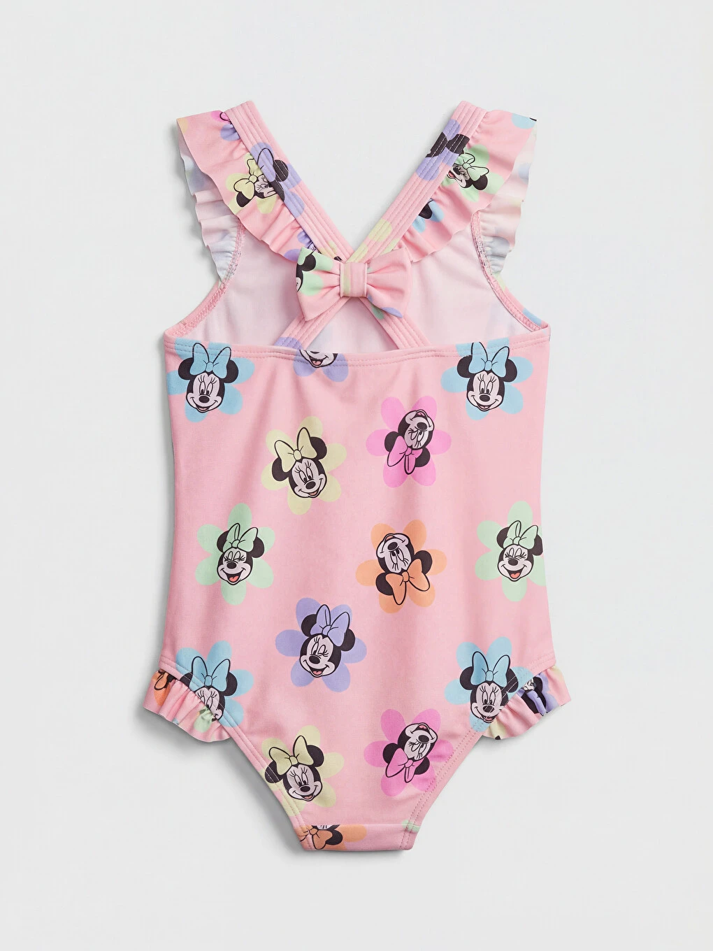 LCW Kids Dečiji Kupaći Kostim Za Devojčice Sa Uv Zaštitom Sa Minnie Mouse Printom