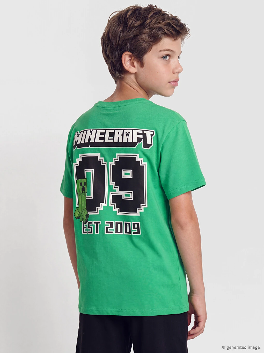LCW Kids Minecraft Štampani Dečiji Kratki Pidžama Komplet