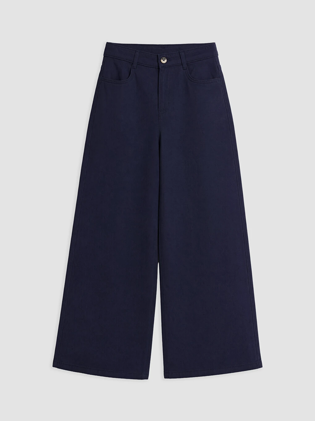 LCW Kids Pantalone Za Devojčice Od Gabardina Širokih Nogavica