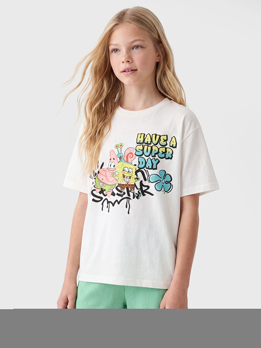 LCW Kids Spongebob Štampana Devojačka Majica