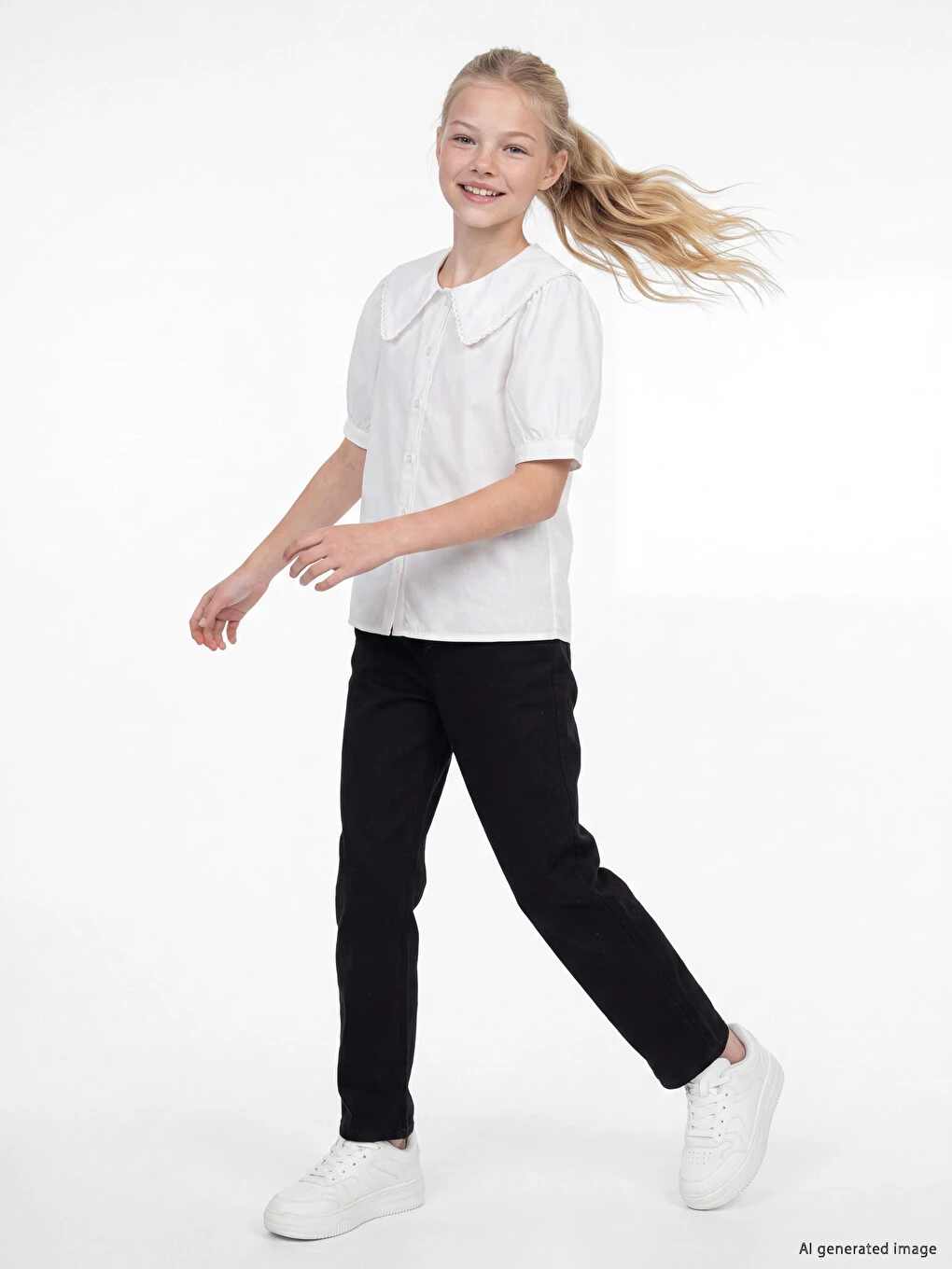 LCW Kids Regular Fit Keper Pantalone Za Devojčice