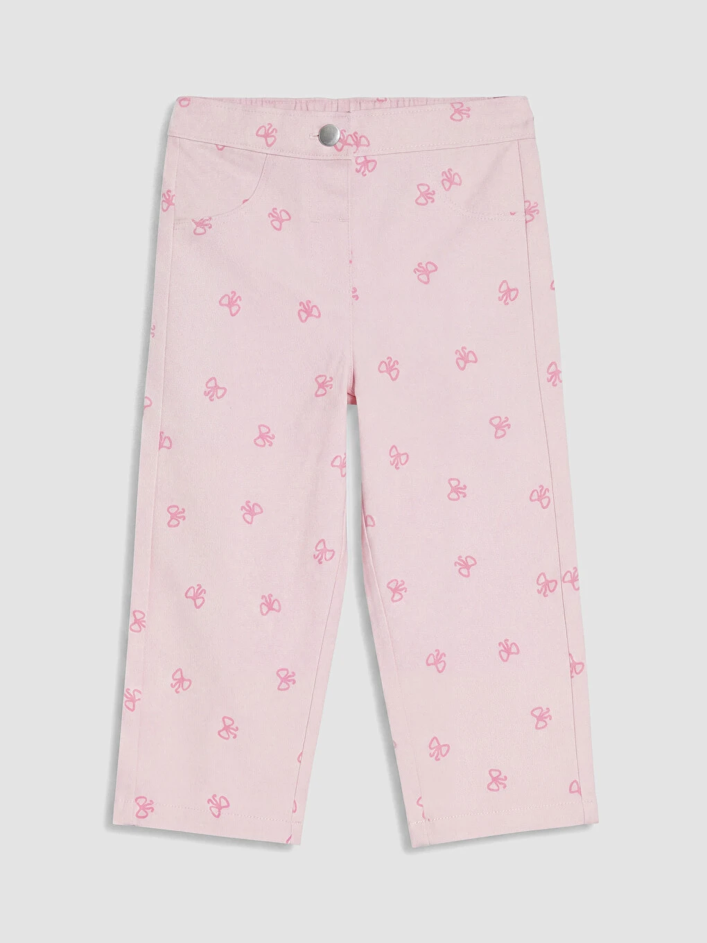 LCW baby Pantalone Od Gabardina Sa Dezenom Za Bebe Devojčice
