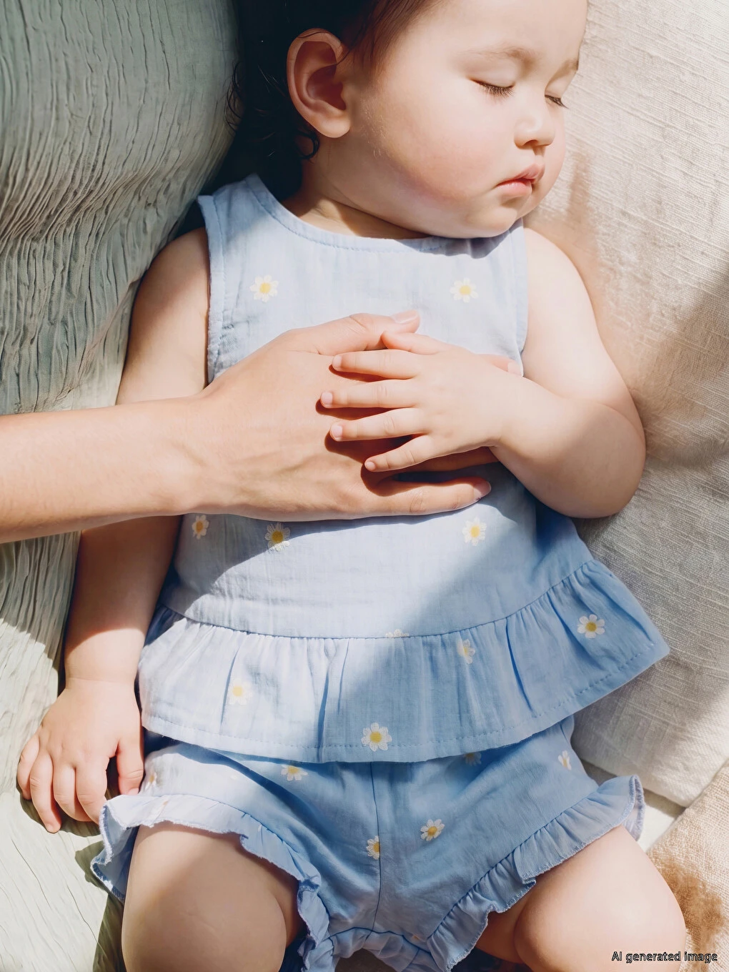 LCW baby Komplet Šortsa Od Muslina Za Bebe Devojčice Sa Dezenom Tratinčica