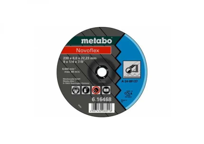Metabo brusna ploca fi180x60 mm Novoflex celik 616465000