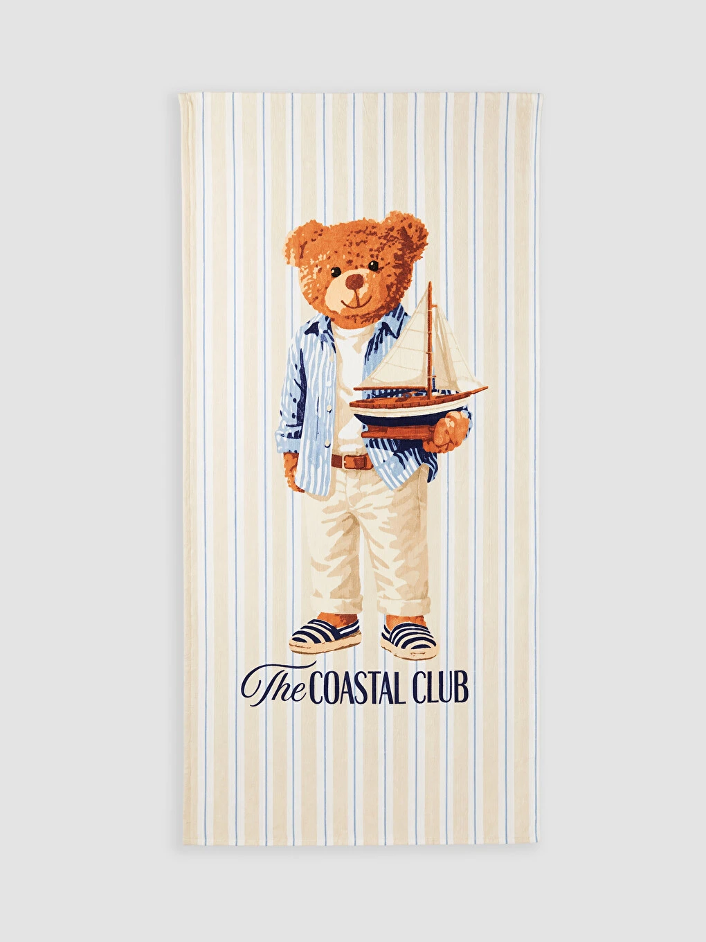 LCW HOME Bear Teddy Štampani Peškir Za Plažu 70x150 Cm