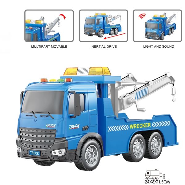MAGZY WHEELS KAMION 1:18 SLEP DIZALICA SA ZVUKOM I