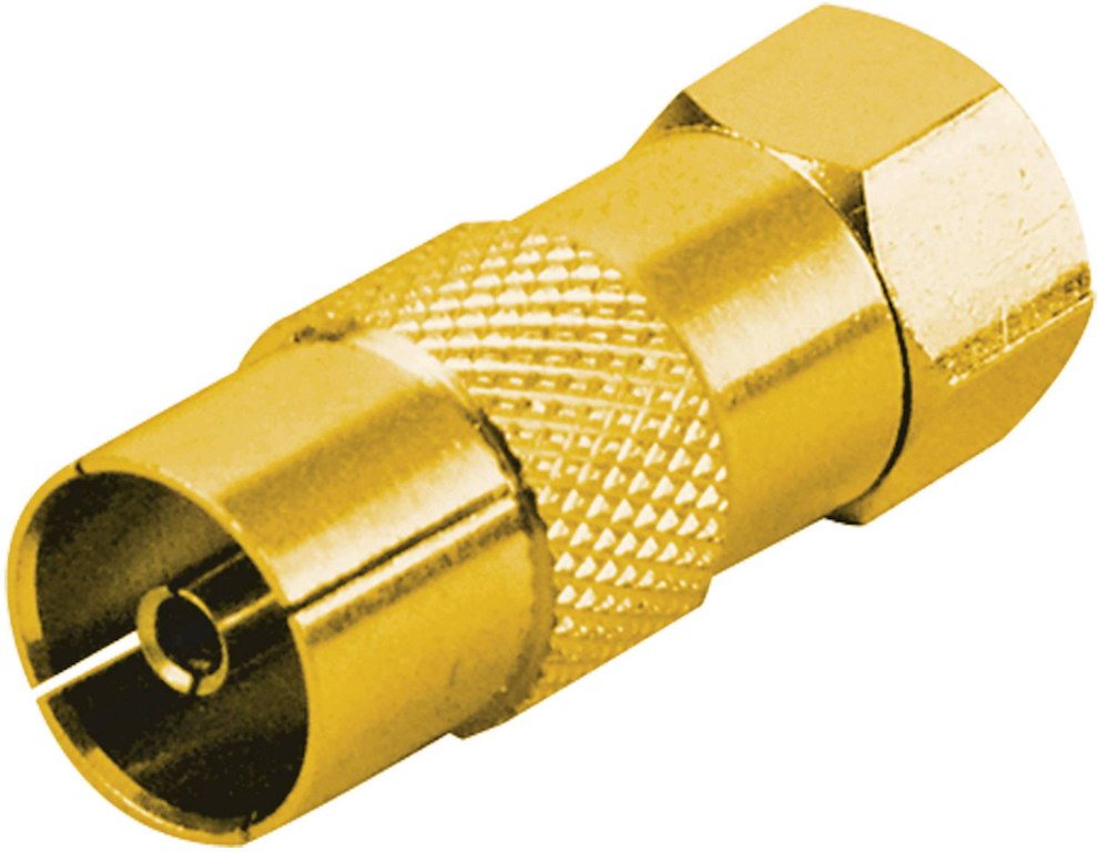 Schwaiger F koaksijalni adapter zlatna 1 kom 759733