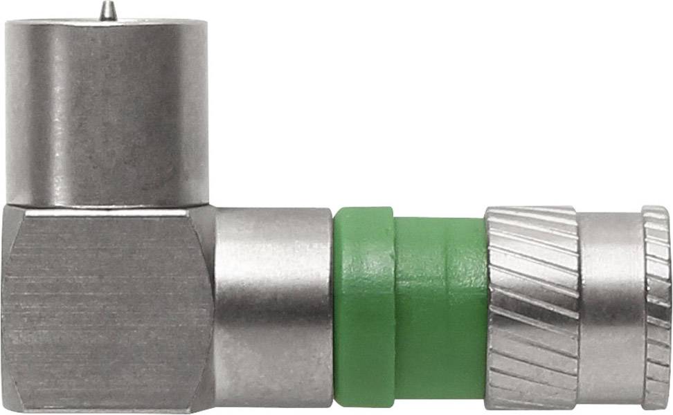 F kompresija priključka, pod kotom, Quickfix Premer kabla: 4.9 mm