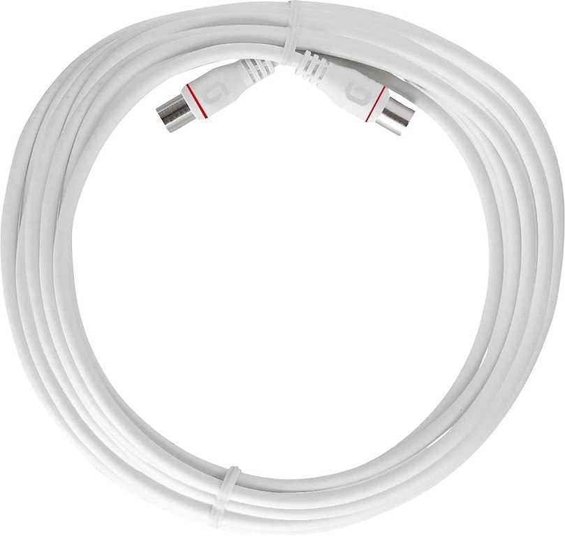 Axing antena, SAT priključni kabl 5 m 105 dB bela