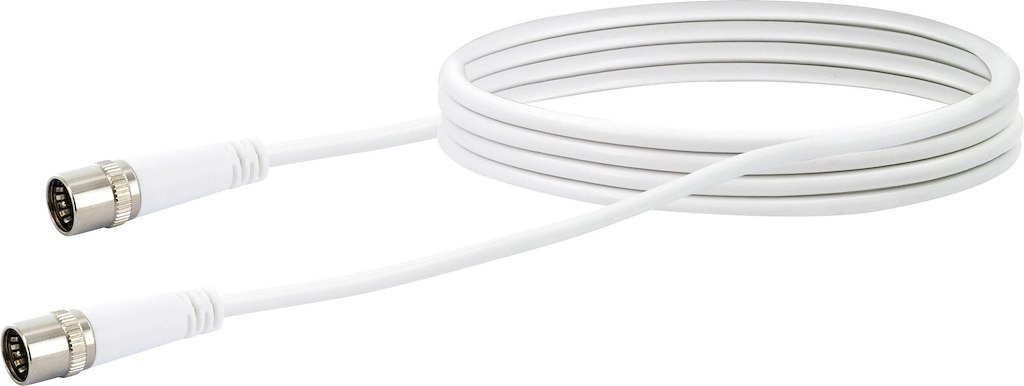Schwaiger antena, SAT priključni kabl [1x brzi (Quick) muški F konektor – 1x brzi (Quick) muški F konektor] 3.00 m 10 dB četvorostruko oklopljen bela