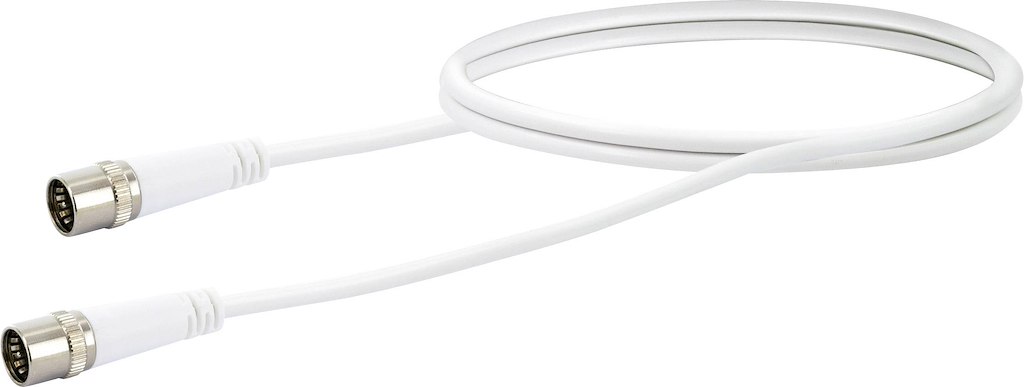 Schwaiger antena 1,50 m bela brzi muški konektor F