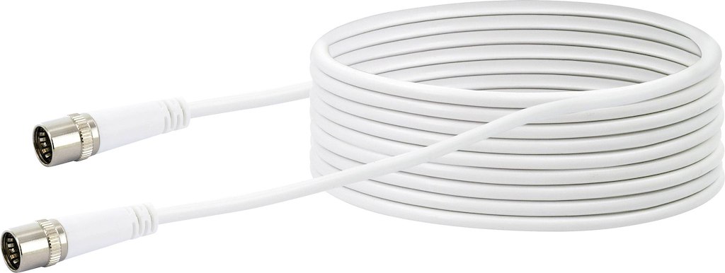 Schwaiger antena 10,00 m bela brzi muški konektor F