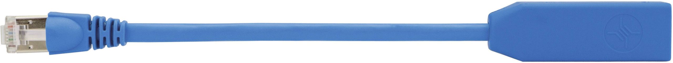 Telegartner L00000A0274 mrezni adapter 1x RJ45 utikac na 1x RJ45 uticnica 20.00 cm plava