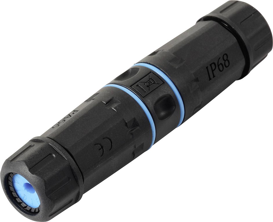 Renkforce mrezni adapter 1x RJ45 uticnica na 1x RJ45 uticnica CAT 6a crna