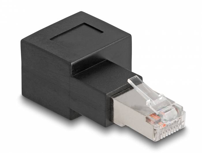 Delock mrezni adapter 1x RJ45 utikac na 1x RJ45 uticnica crna