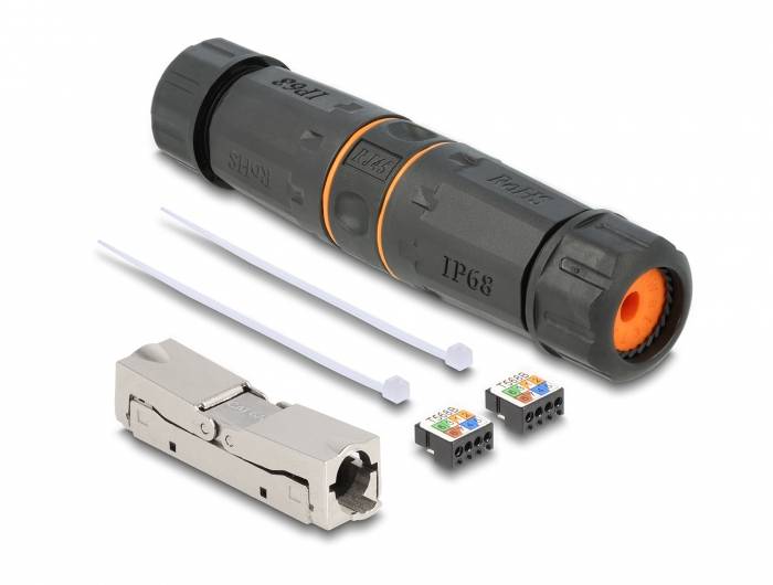 Delock mrezni adapter 1x LSA na 1x LSA crna