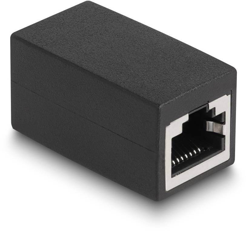 Delock mrezni adapter 1x RJ45 uticnica na 1x RJ45 uticnica crna